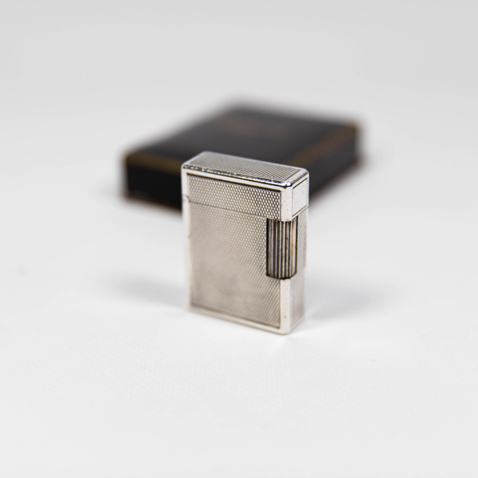 Vintage Silver Plated Small Linge 1 BS ST Dupont Lighter 1970s In Box ...