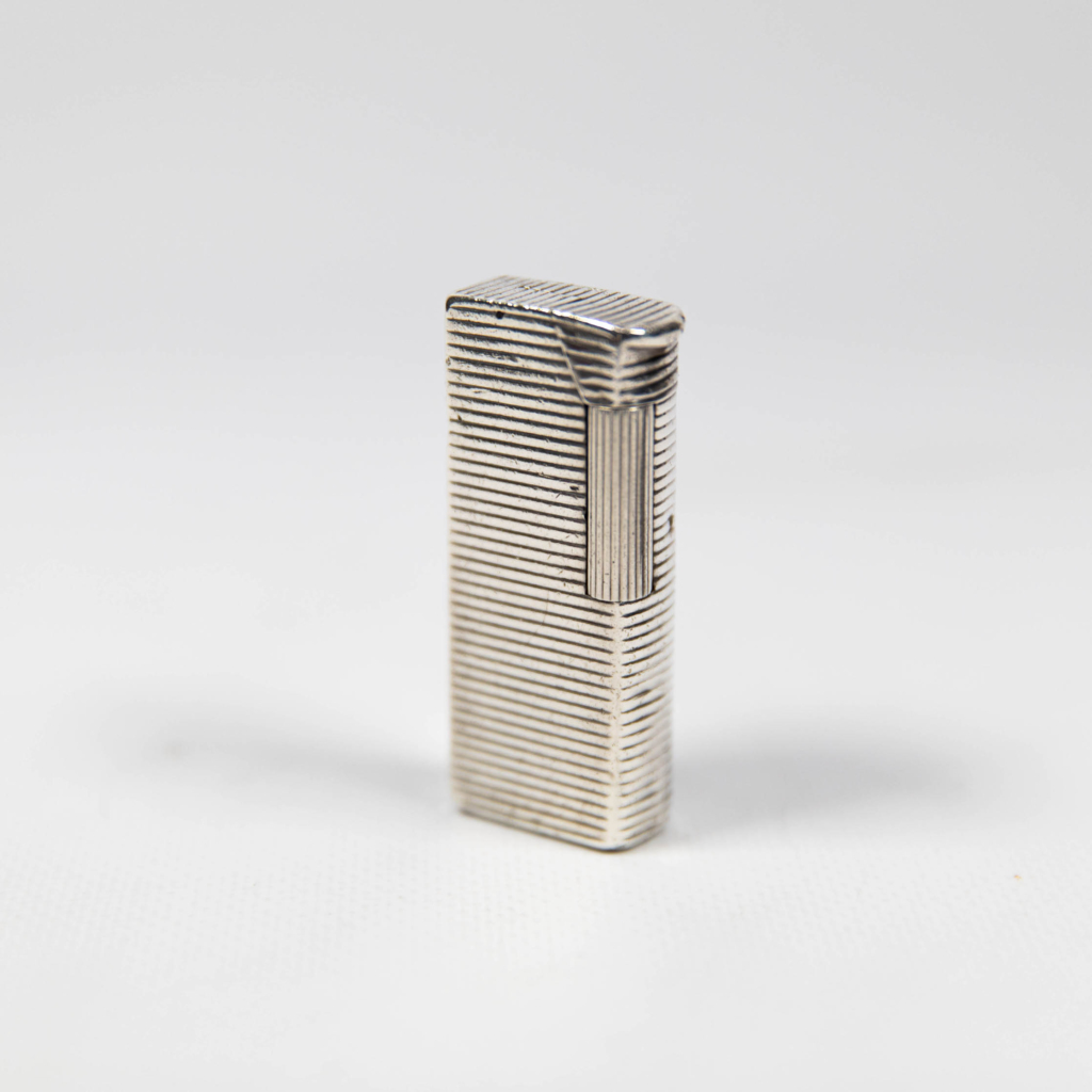 Vintage Solid Silver Dunhill Aldunil lighter 1970s - The Lighterhouse