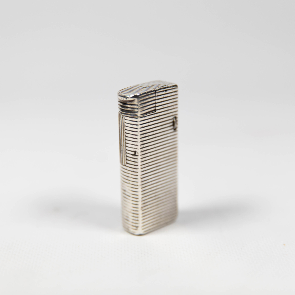 Vintage Solid Silver Dunhill Aldunil lighter 1970s - The Lighterhouse