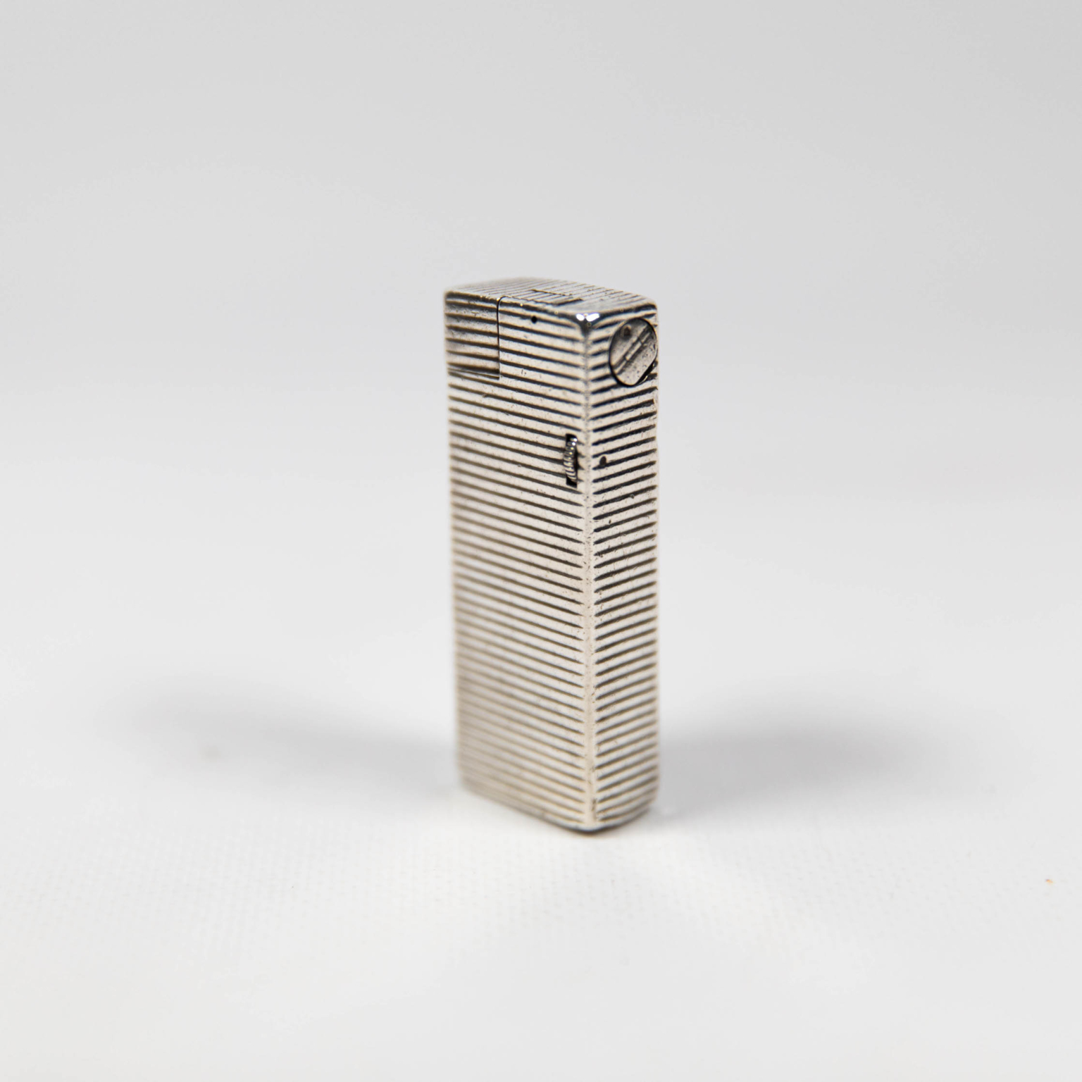 Vintage Solid Silver Dunhill Aldunil lighter 1970s - The Lighterhouse