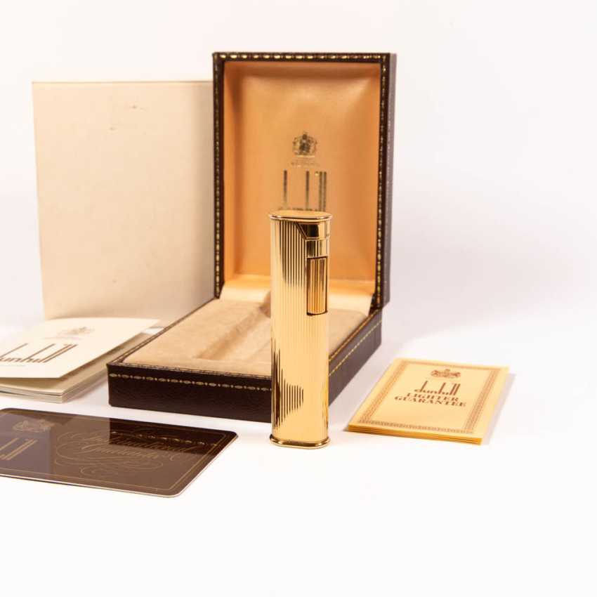 Vintage Dunhill Dress Pipe Lighter Gold Plated 1970s in Box - The ...