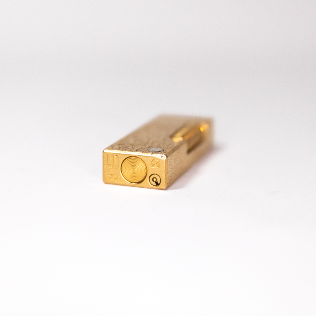 Vintage Dunhill Rollagas lighter bark-motive Gold Plated 1980s - The ...