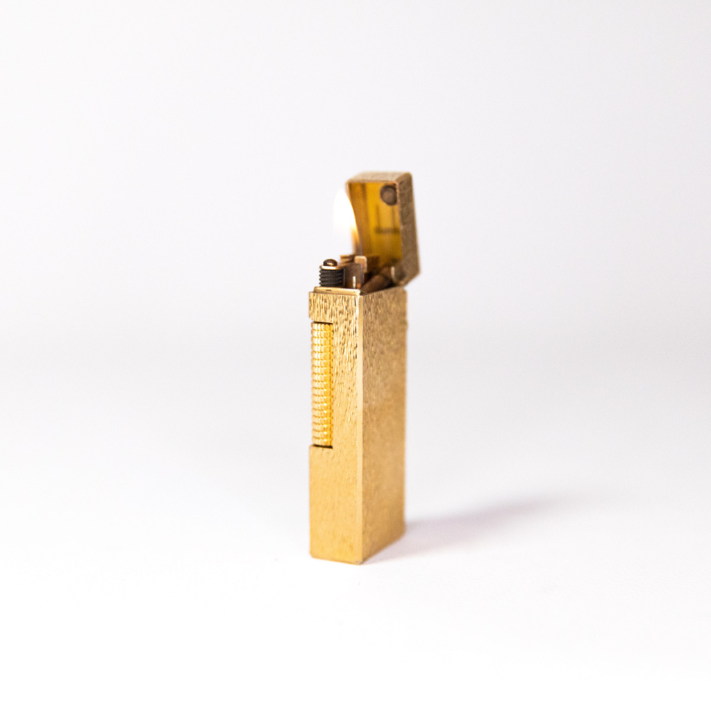 Vintage Dunhill Rollagas lighter bark-motive Gold Plated 1980s - The ...