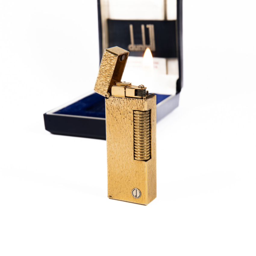 Vintage Dunhill Rollagas lighter Gold Plated In Box 1980s - The ...